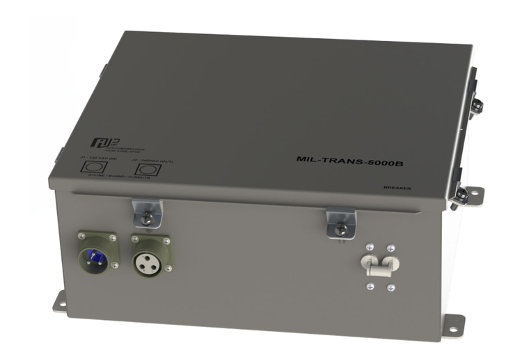 MIL-Trans-5000B - Transformator "step up" 120V - 240V AC, 5000VA, MIL ...