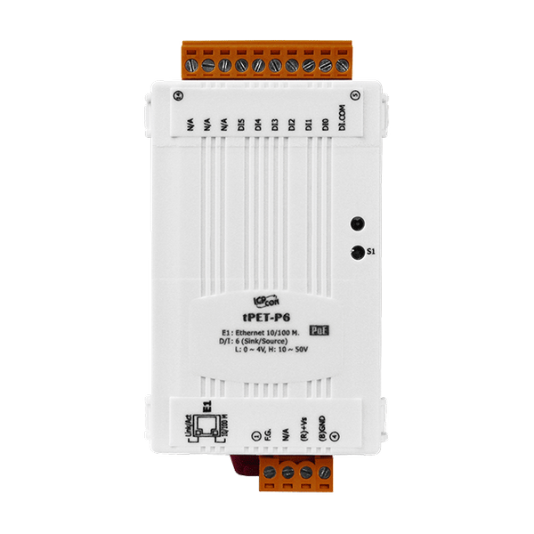 tPET-P6 ICP DAS w Systemy pomiarów i sterowania \ Moduły rozproszonych ...
